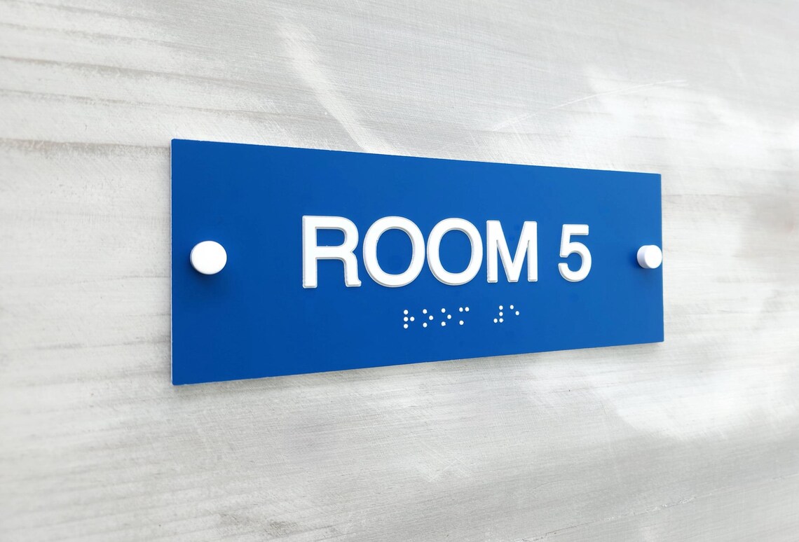ADA Compliant Room Name Sign. Custom Room Identification ADA Signs ...
