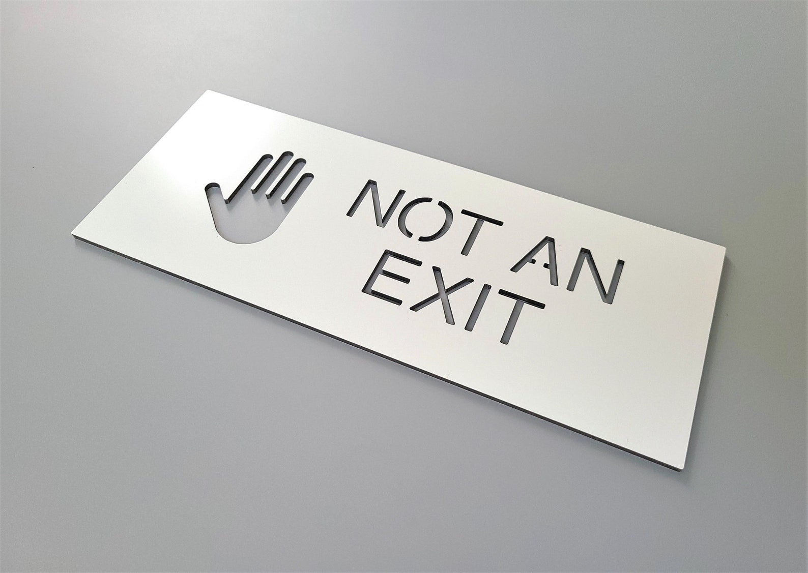Not an Exit Sign. Stop Do Not Exit Sign. No Exit Door Signs. Business ...