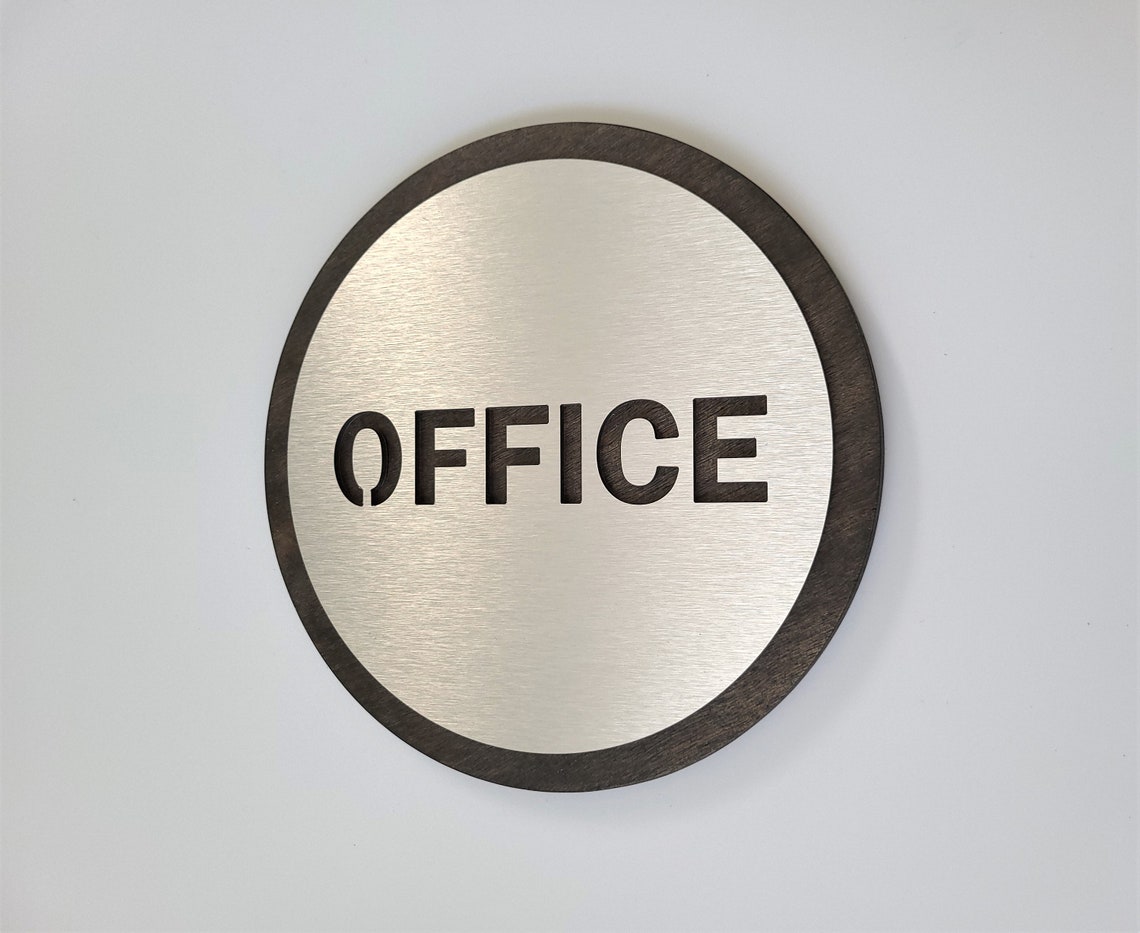 Office Sign. Office Sign for Door. Modern Business Door Signs. | Etsy