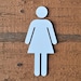 Female Bathroom Figures - Set of 2. Handicap Accessible Restroom Sign ...