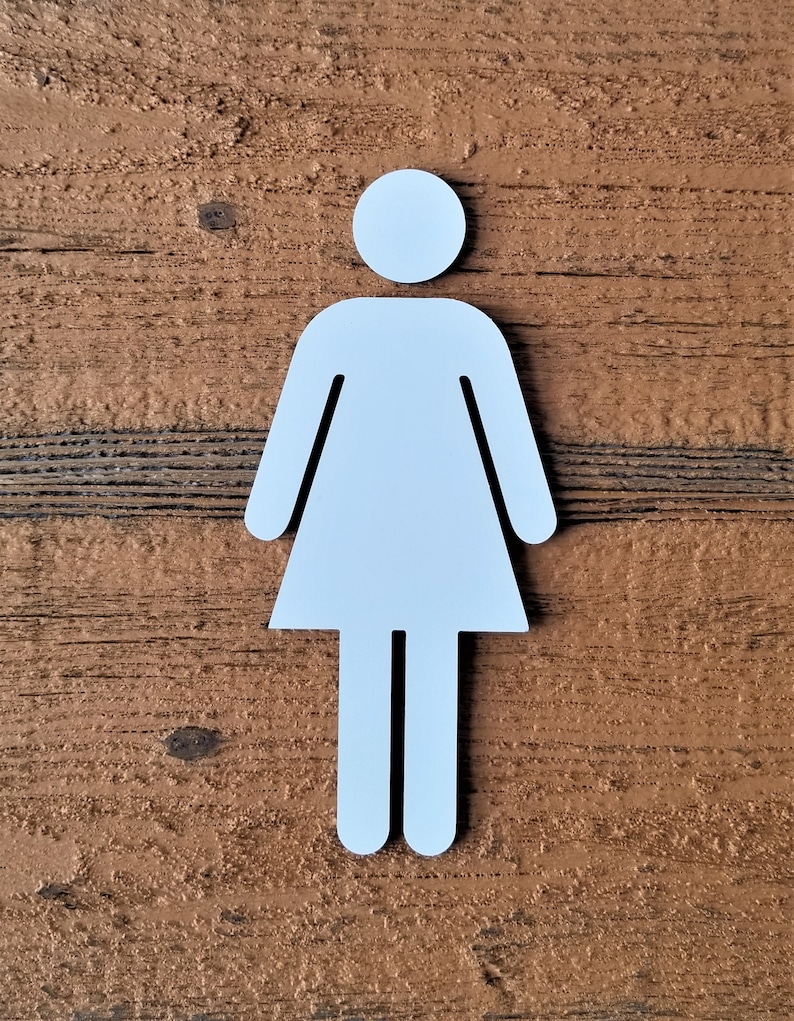 Female Bathroom Figures Set of 2. Handicap Accessible - Etsy