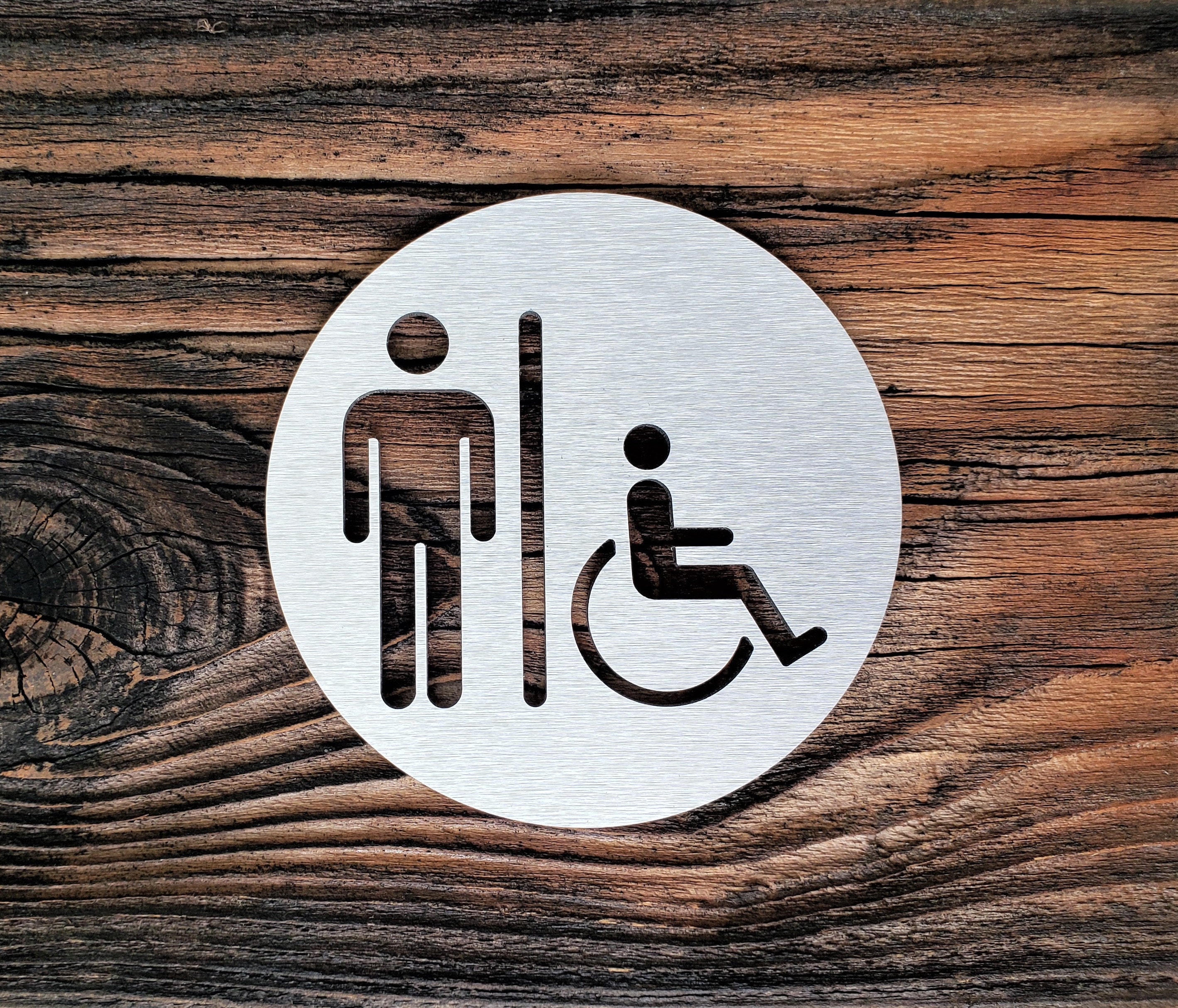 Male Restroom Sign Metal Silver Bathroom Door Sign Mens Toilet male-restroom-sign-metal-silver-bathroom-door-sign-mens-toilet