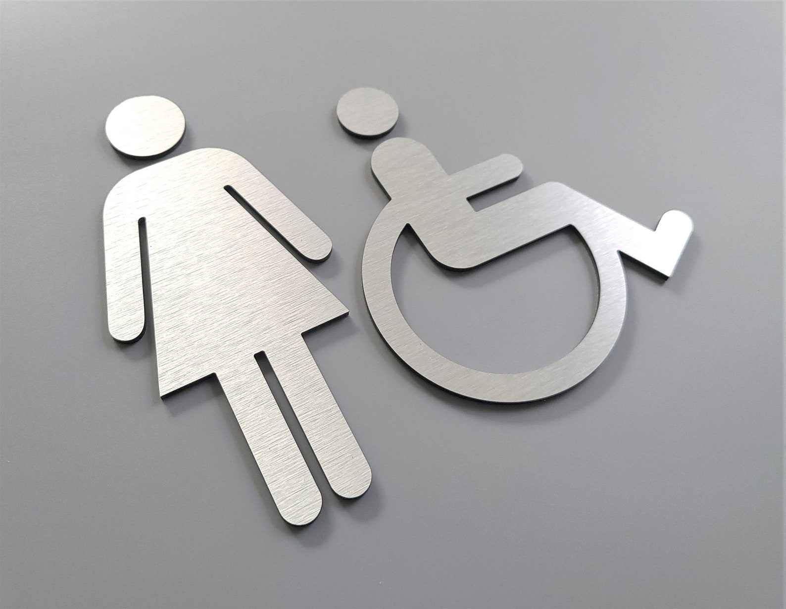 Female Bathroom Figures Set of 2. Handicap Accessible | Etsy