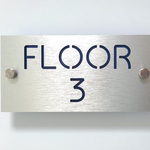 Custom Floor Numbers. Floor Number Sign. Level Numbering Sign. Stairway ...