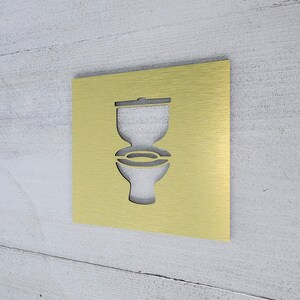Toilet Symbol Sign. Square Bathroom Sign. Restroom Signs With Toilet ...