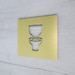Toilet Symbol Sign. Square Bathroom Sign. Restroom Signs With - Etsy
