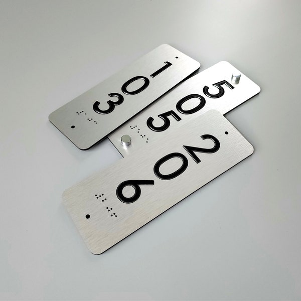 Ada Vertical Room Number Sign - Etsy