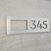 Modern Room Number Sign. Bold Apartment Numbers. Hotel Room Numbers ...
