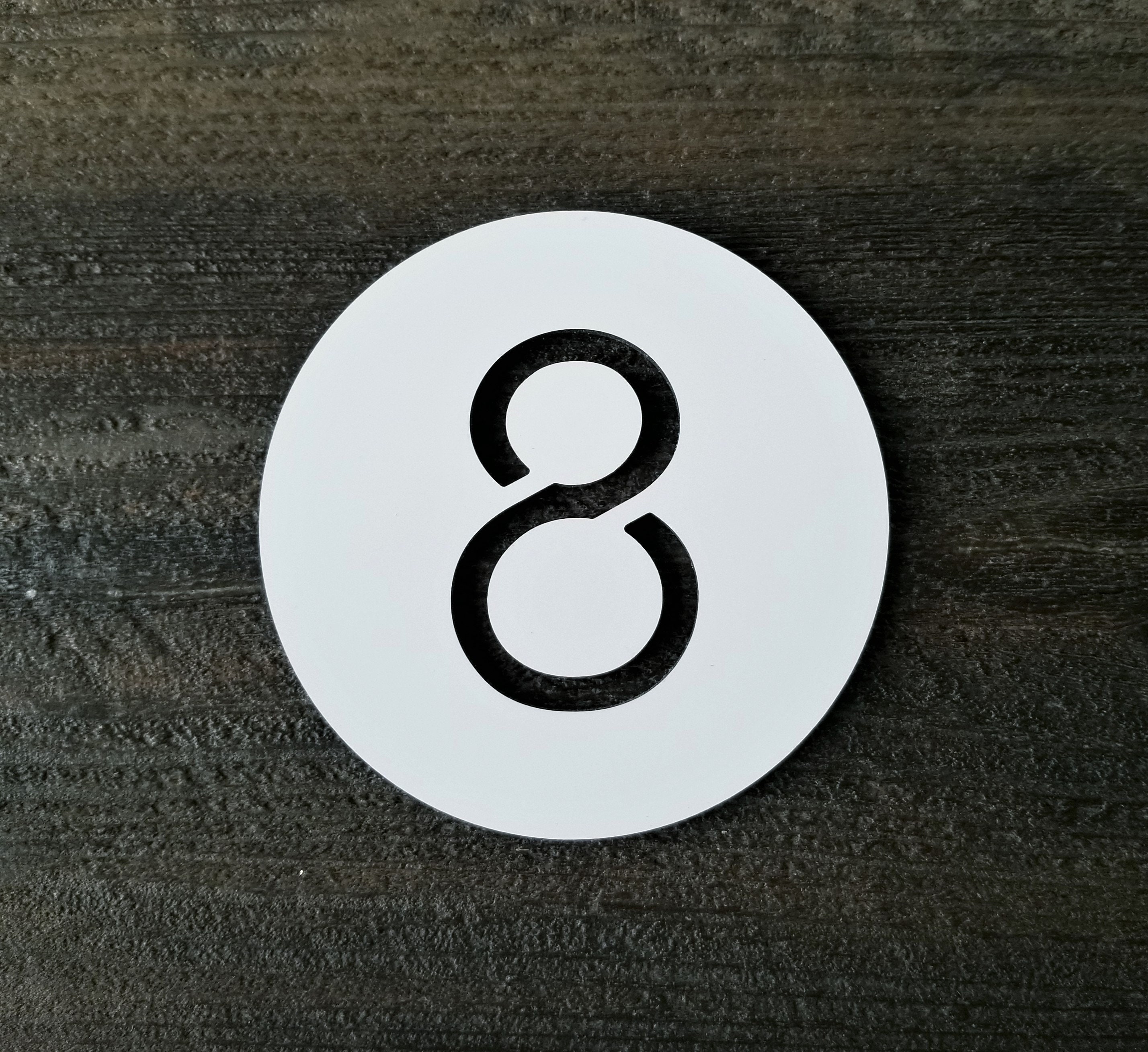 Round Number Plaque. Exam Room Numbers. Door Number Sign. | Etsy