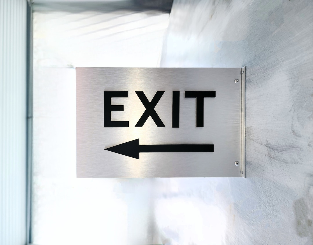 Blade EXIT Signs. Flag Signs. Directional Exit Signage for ...