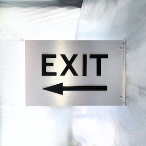 Blade EXIT Signs. Flag Signs. Directional Exit Signage for ...