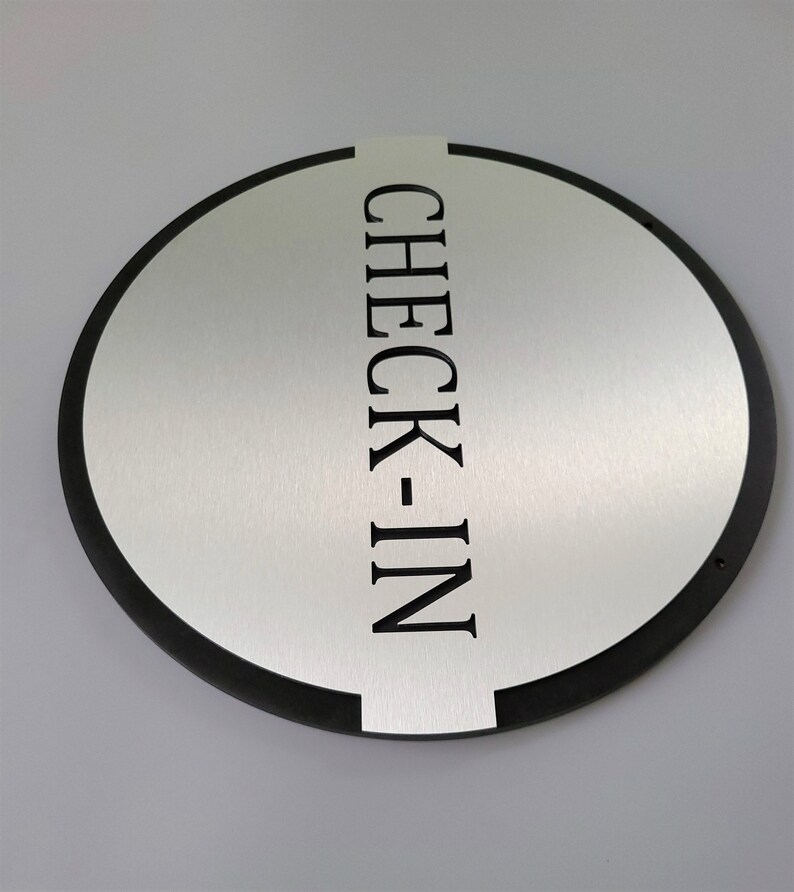 Check in Sign. Front Desk Sign. Hanging Lobby Signs. Reception - Etsy