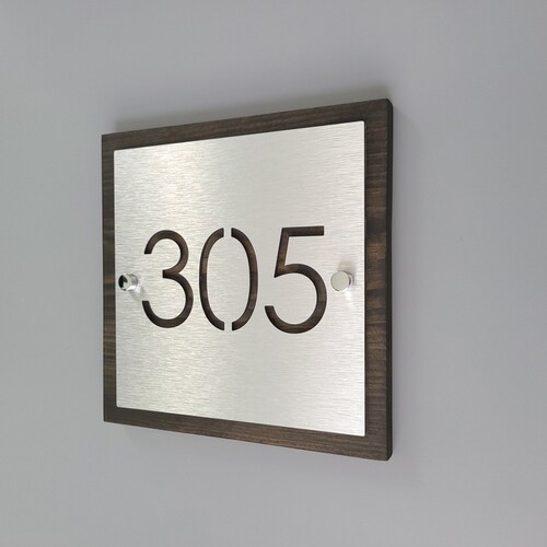 Modern Door Number Plaque. Apartment Number Sign. Room Numbers - Etsy