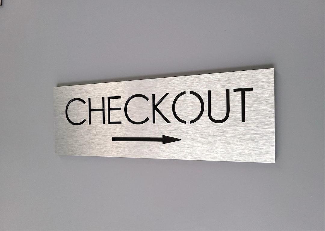 Checkout Directional Sign. Check Out This Way Sign. Directional Signs ...