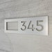 Modern Room Number Sign. Bold Apartment Numbers. Hotel Room Numbers ...