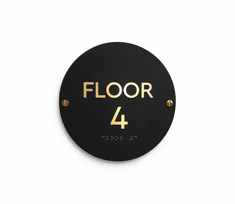 ADA Compliant Signs With Custom Text. Round Custom Quote ADA Sign ...