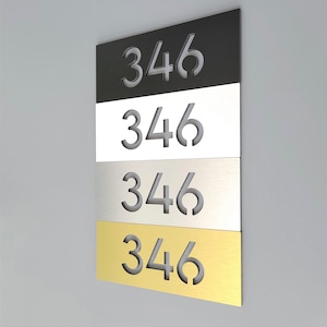 Modern Door Numbers. Apartment Number Sign. Hotel Room Numbers. Address ...