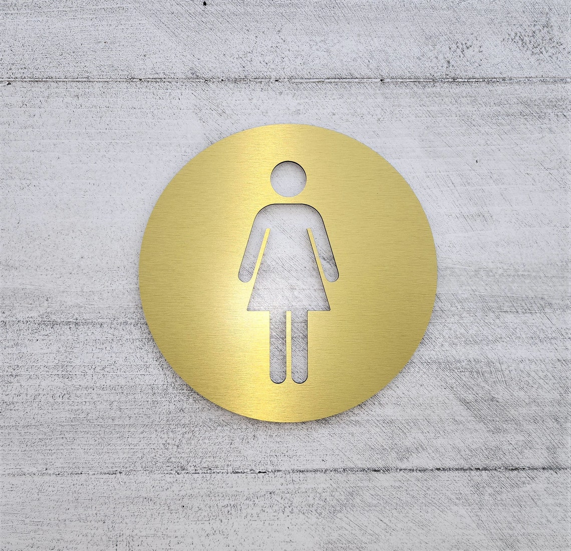 Female Restroom Door Sign. Metal Bathroom Sign. Women's - Etsy