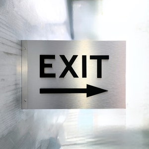 Blade EXIT Signs. Flag Signs. Directional Exit Signage for ...