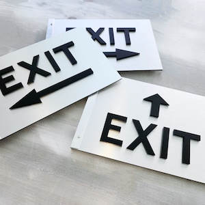 Blade EXIT Signs. Flag Signs. Directional Exit Signage for ...