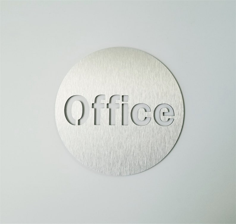 Aluminum Office Sign. Business Office Sign. Modern Door Signs. - Etsy