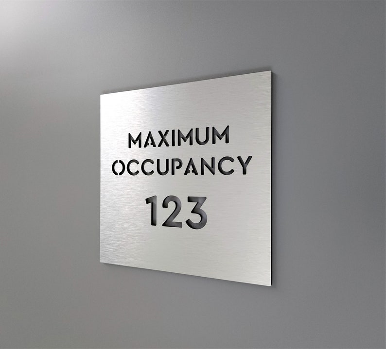 Maximum Occupancy Signs for Business. Maximum Capacity Sign. - Etsy