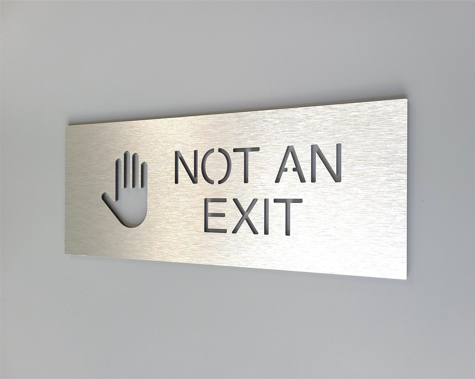 Not an Exit Sign. Stop Do Not Exit Sign. No Exit Door Signs. Business ...