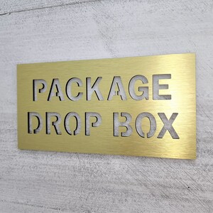 Package Drop Box Sign. Please Leave Packages in the Box Sign. Sign for ...