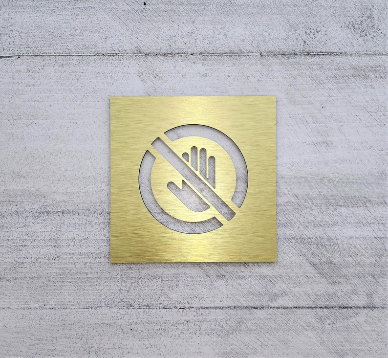 No Entry Hand Sign. Not Allowed Hand Sign. Stop Hand Symbol. - Etsy