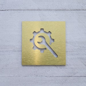 Mechanical Room Sign. Door Sign for Mechanical Room. Identification ...