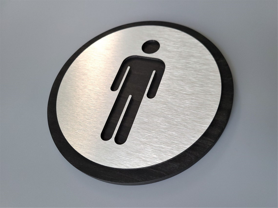 Male Bathroom Sign. Men's Restroom Sign. Men's Toilet. - Etsy