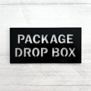 Package Drop Box Sign. Please Leave Packages in the Box Sign. Sign for ...