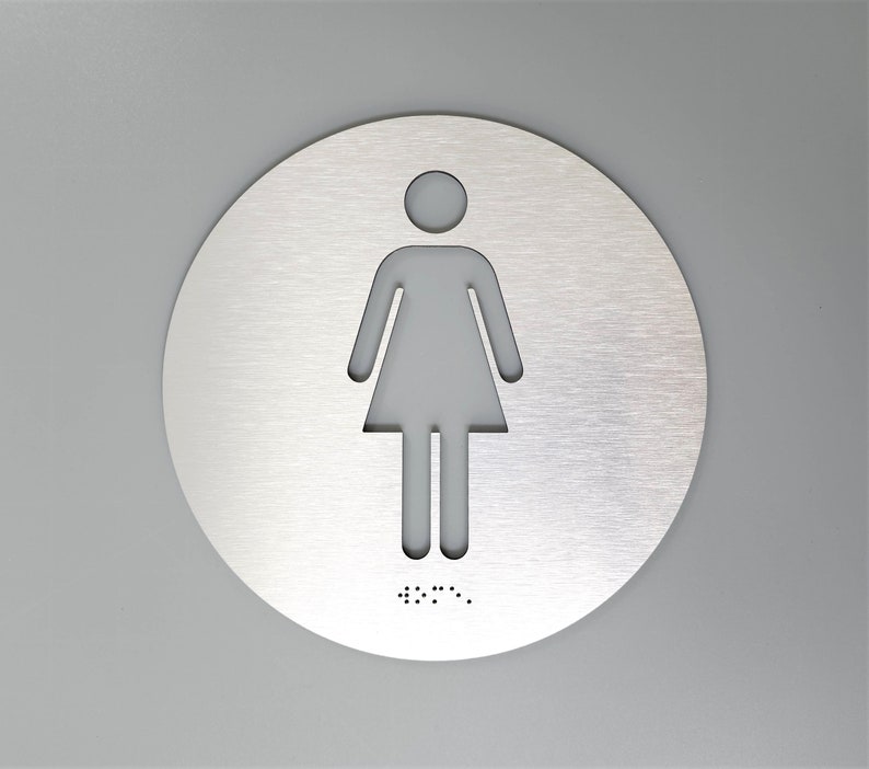 Add Grade 2 Braille Writing to Any of Our Restroom Signs. Braille Signs ...