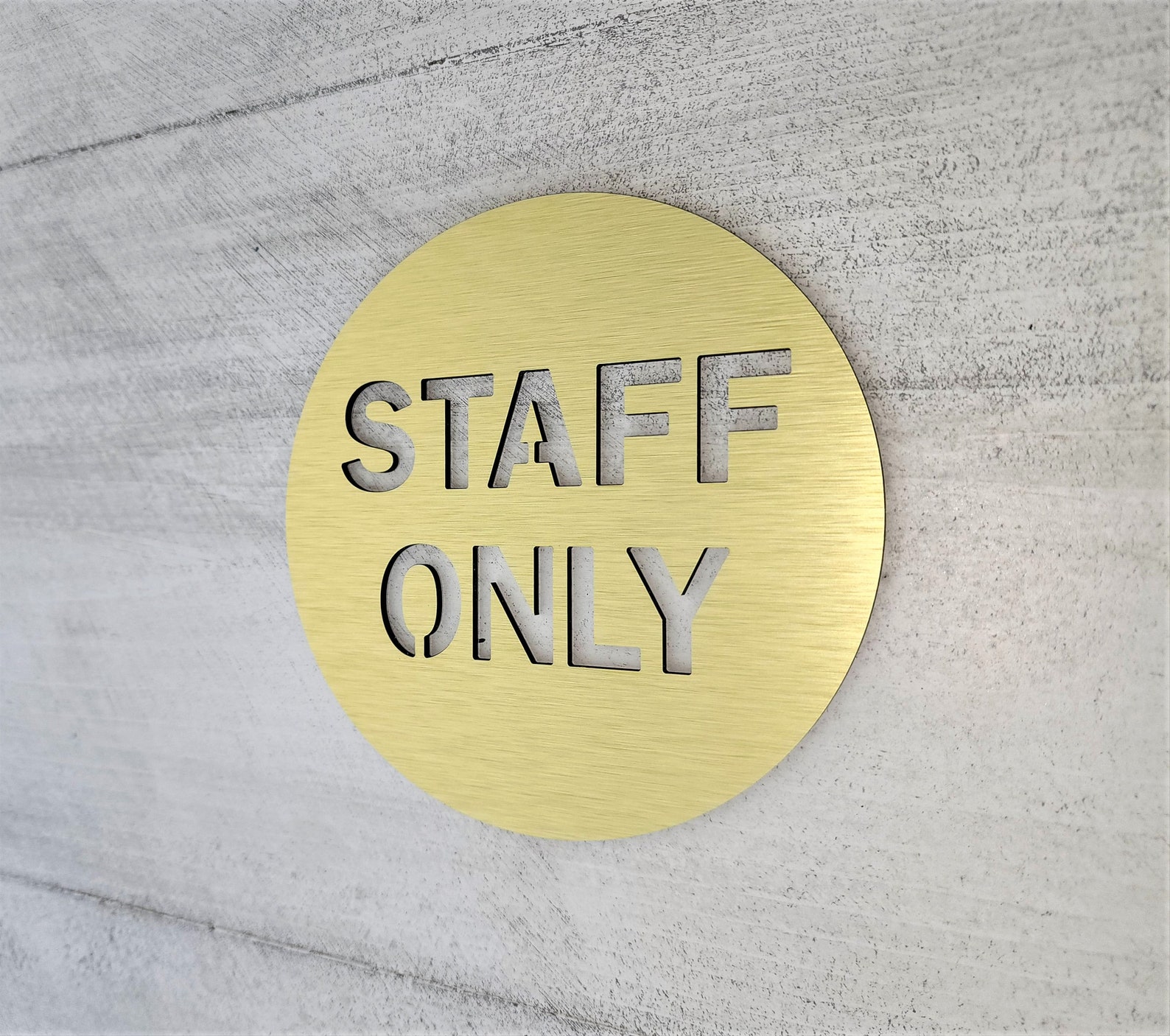 Aluminum Staff Only Sign for Door. Employees Only. Office Door - Etsy