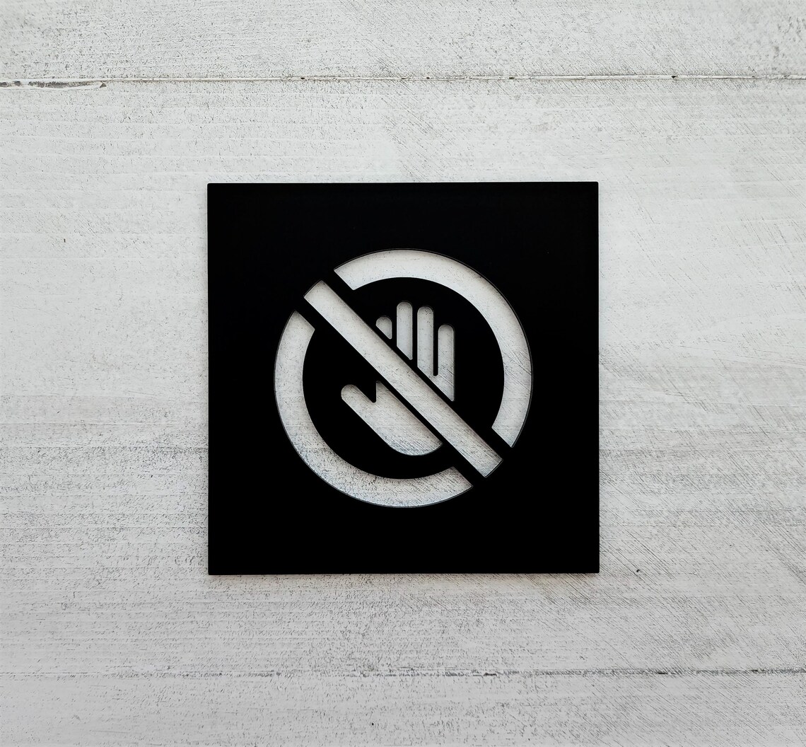 No Entry Hand Sign. Not Allowed Hand Sign. Stop Hand Symbol. - Etsy