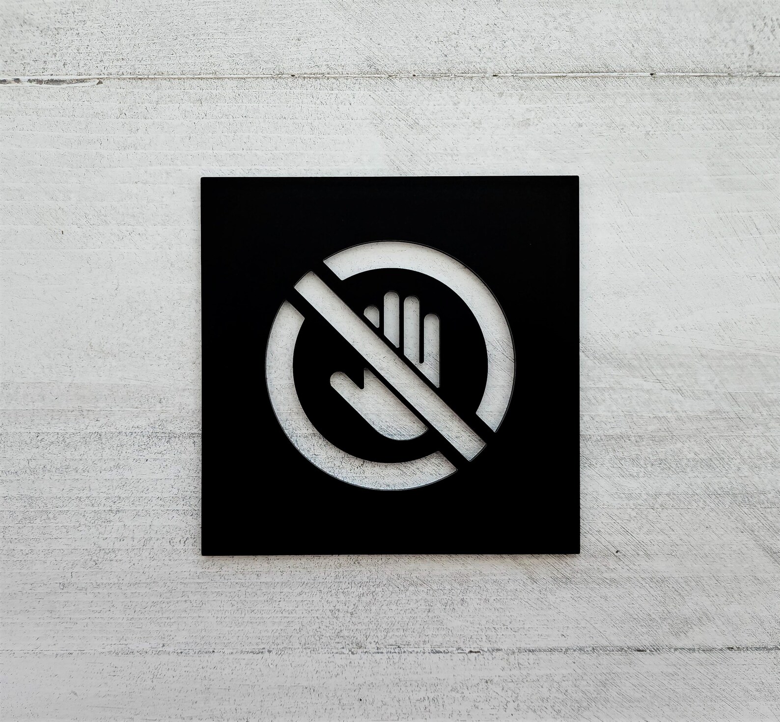 No Entry Hand Sign. Not Allowed Hand Sign. Stop Hand Symbol. - Etsy