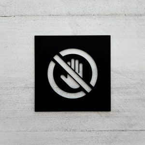 No Entry Hand Sign. Not Allowed Hand Sign. Stop Hand Symbol. Do Not ...