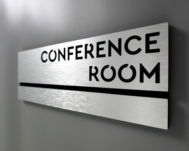 Custom Text Door and Wall Signs. Custom Quote Sign. Modern Business ...