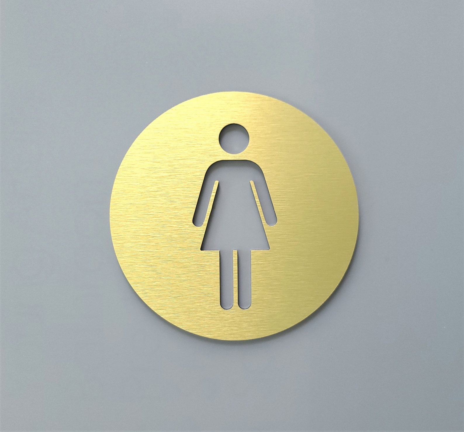Female Restroom Door Sign. Metal Bathroom Sign. Women's - Etsy