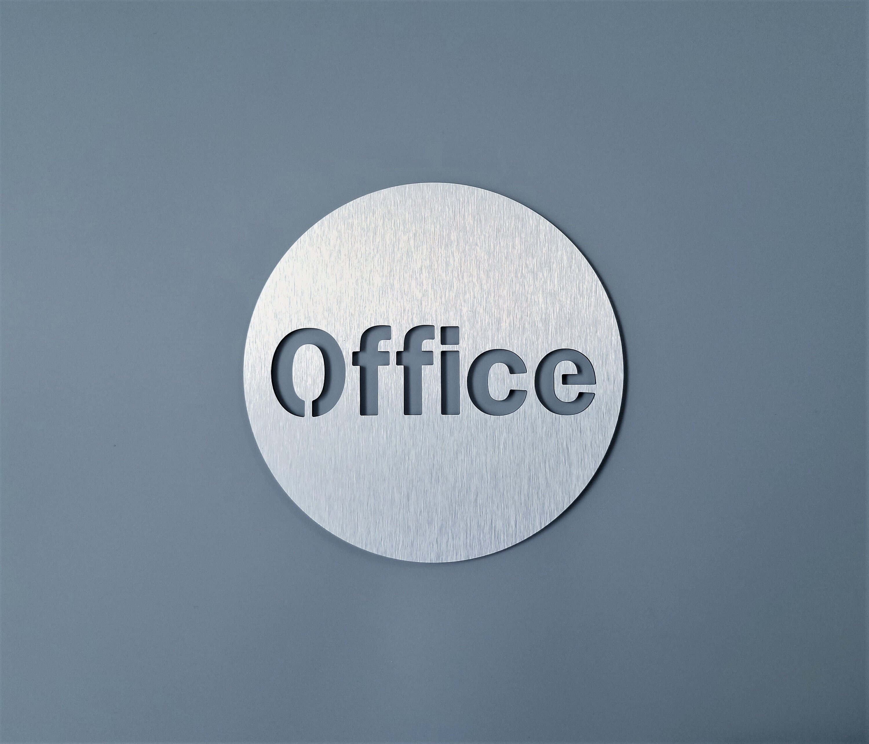 Aluminum Office sign. Business Office sign. Modern door signs.