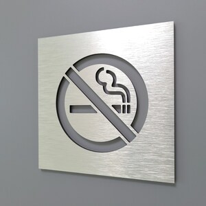 Panneau de symbole non fumeur pour les entreprises. Signalisation non ...