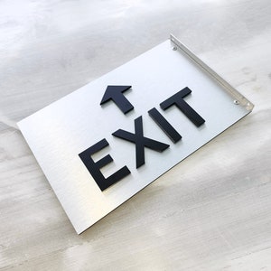 Blade EXIT Signs. Flag Signs. Directional Exit Signage for ...