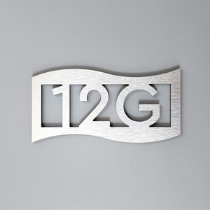 Modern Door Number Signs. Apartment Number Plaques. Custom Unit Numbers ...