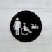 Family Restroom Sign. Baby Changing Table Symbol. Handicap Accessible ...