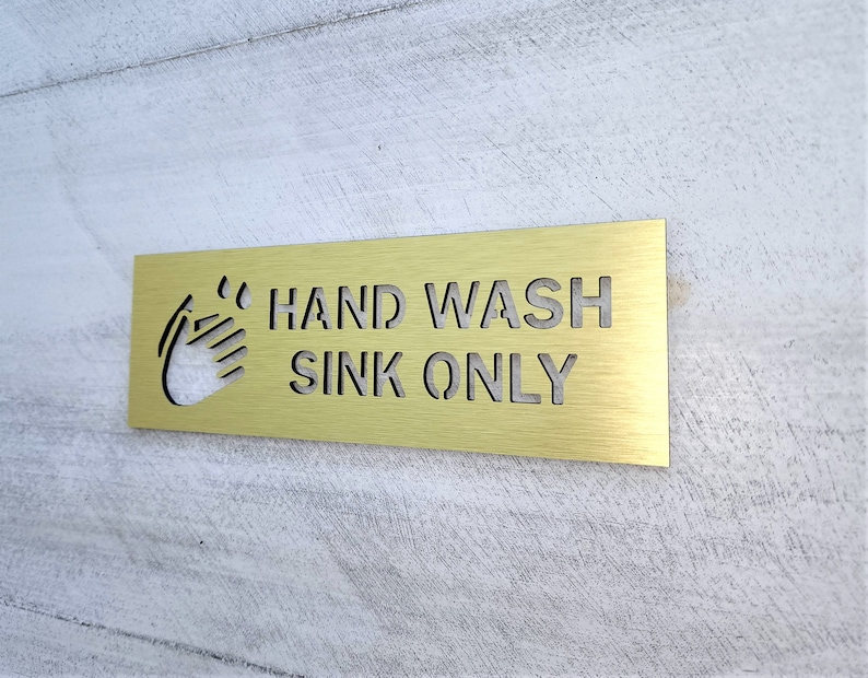 Hand Wash Sink Only Sign. Hand Washing Signs. Handwashing Only Sink ...