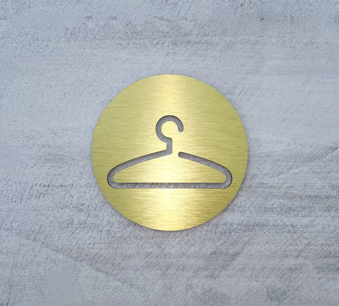 Hanger Symbol Sign. Changing Room Signs. Dressing Room Sign. Coat ...