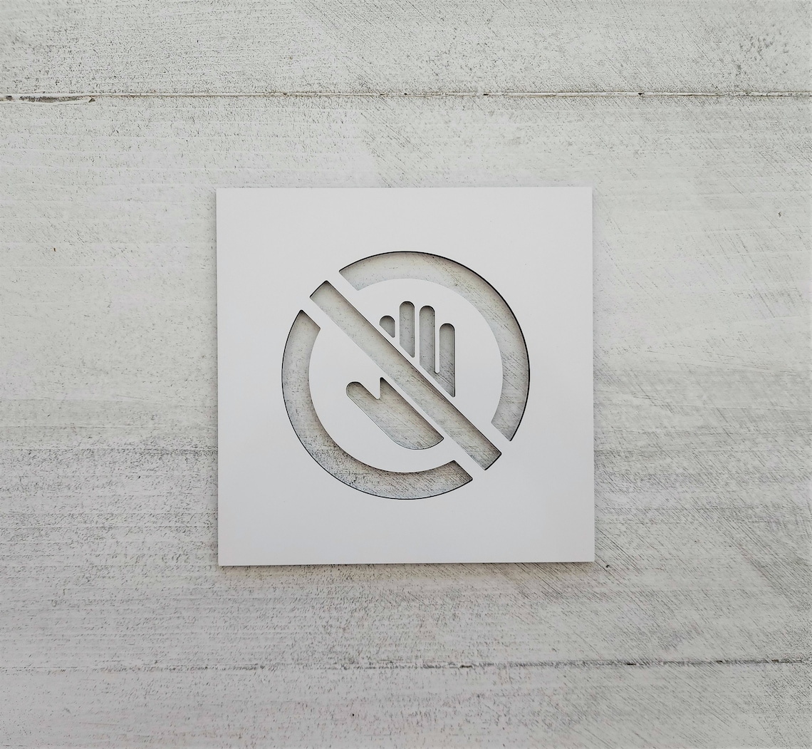 No Entry Hand Sign. Not Allowed Hand Sign. Stop Hand Symbol. - Etsy