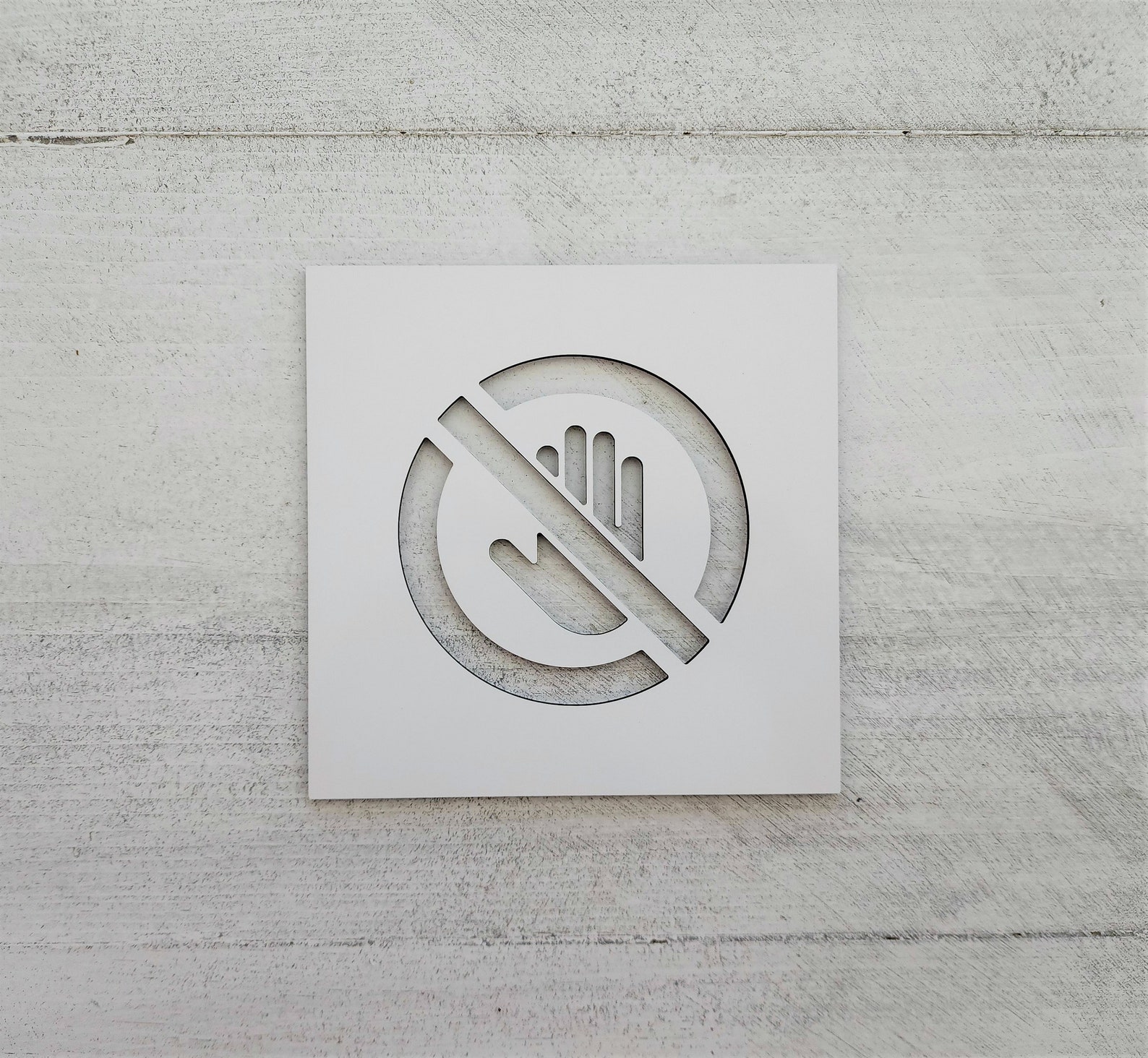 No Entry Hand Sign. Not Allowed Hand Sign. Stop Hand Symbol. - Etsy
