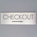 Checkout Sign With Arrow. Arrow Signs. Directional Checkout Sign ...