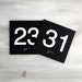 Square ADA Compliant Room Number Signs. Custom ADA Number Plaques ...